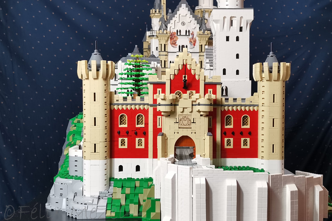 Neuschwanstein Replica in LEGO bricks created by Felix Mezei